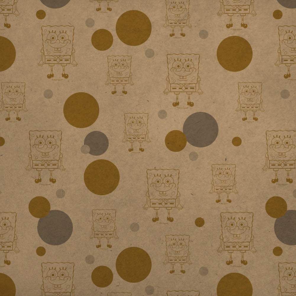 SpongeBob Full Front Premium Kraft Gift Wrap Wrapping Paper Roll ...