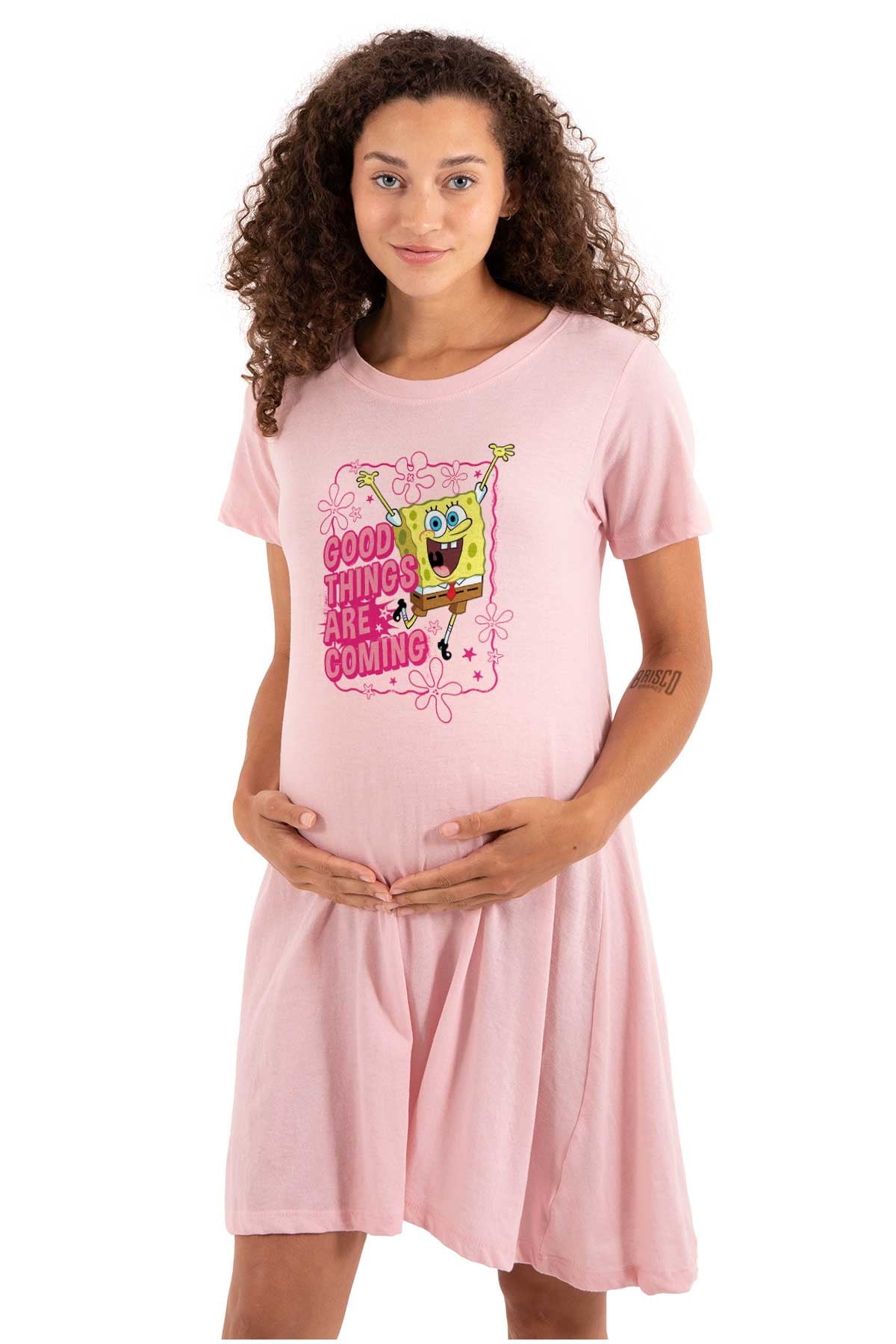 SpongeBob Good Things Are Coming Women's Maternity Dress Brisco Brands ...