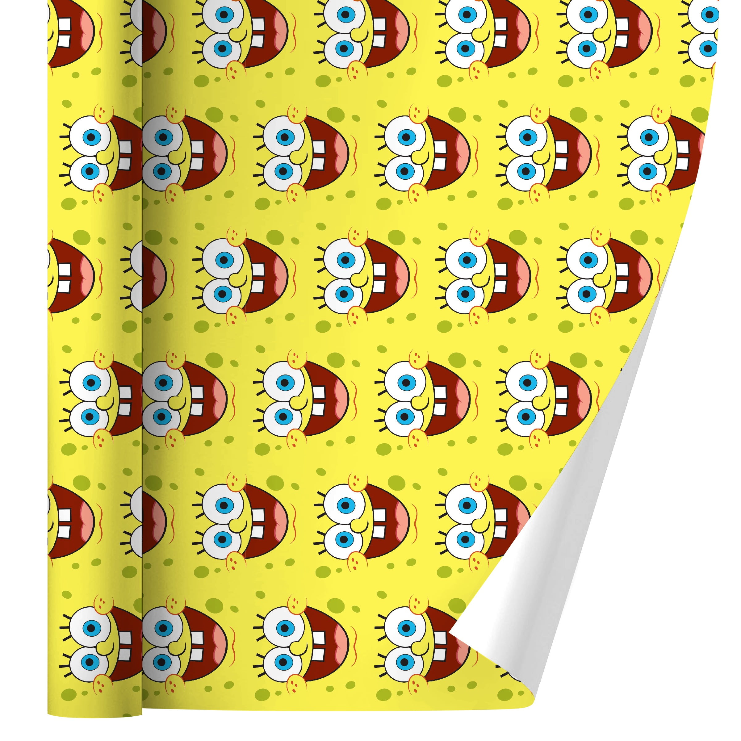 SpongeBob Goofy Smile Face Premium Gift Wrap Wrapping Paper Roll ...