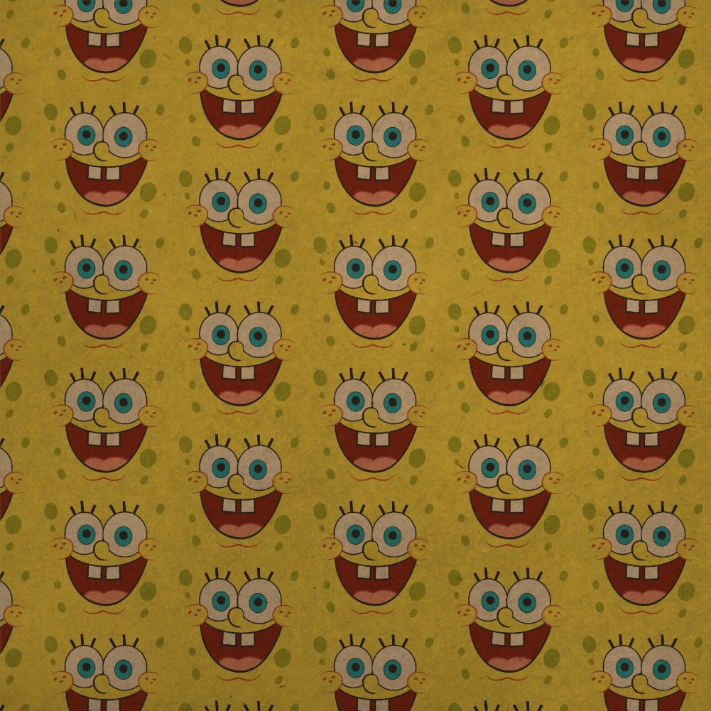 SpongeBob Goofy Smile Face Premium Kraft Roll Gift Wrap Wrapping Paper ...