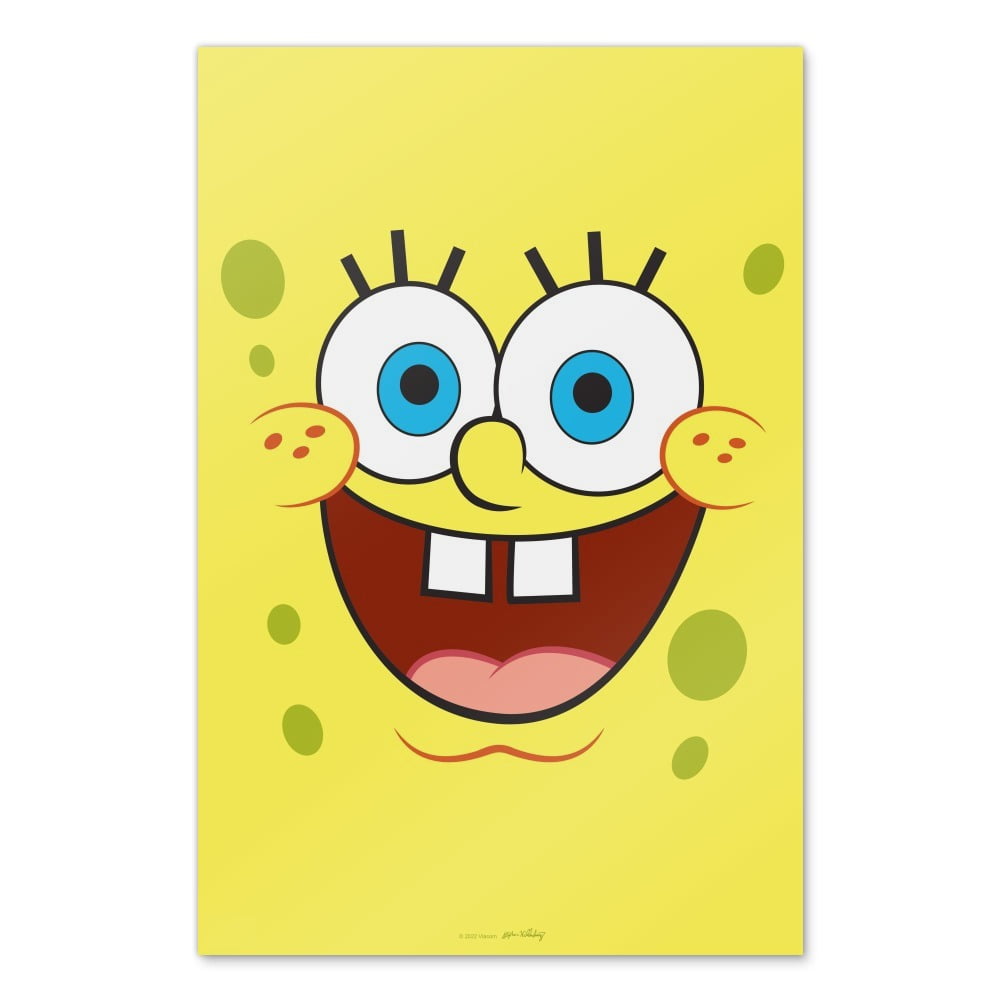 SpongeBob Goofy Smile Face Wall Art Picture Paper Poster Décor Home ...