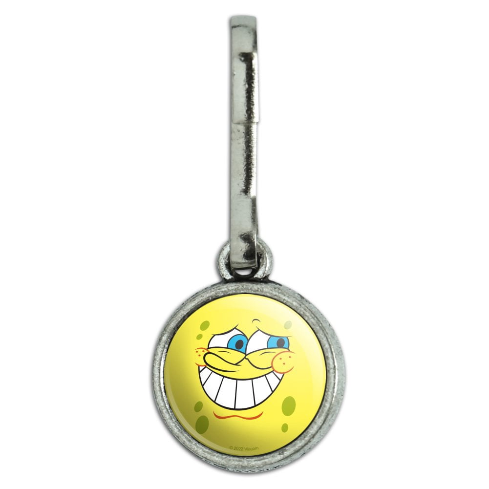 SpongeBob Guilty Face Antiqued Charm Clothes Purse Suitcase Backpack ...