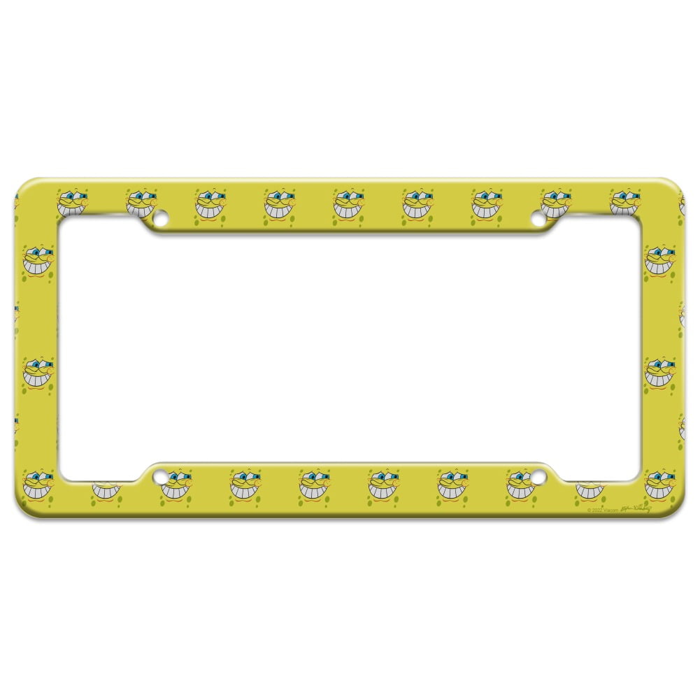 Spongebob Guilty Face License Plate Tag Frame - Walmart.com