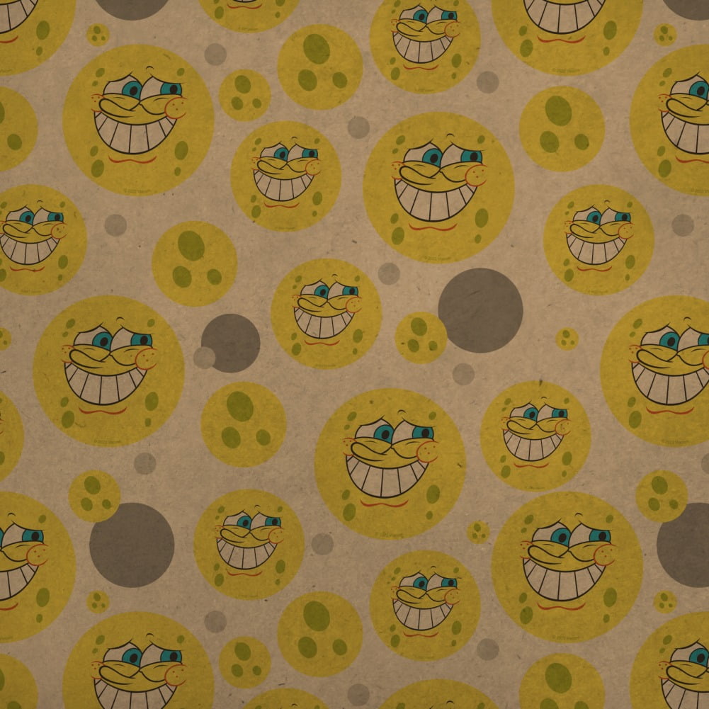 SpongeBob Guilty Face Premium Kraft Gift Wrap Wrapping Paper Roll ...