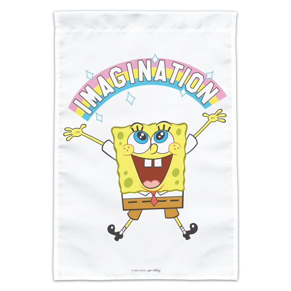 SpongeBob Imagination Rainbow Garden Yard Flag - Walmart.com