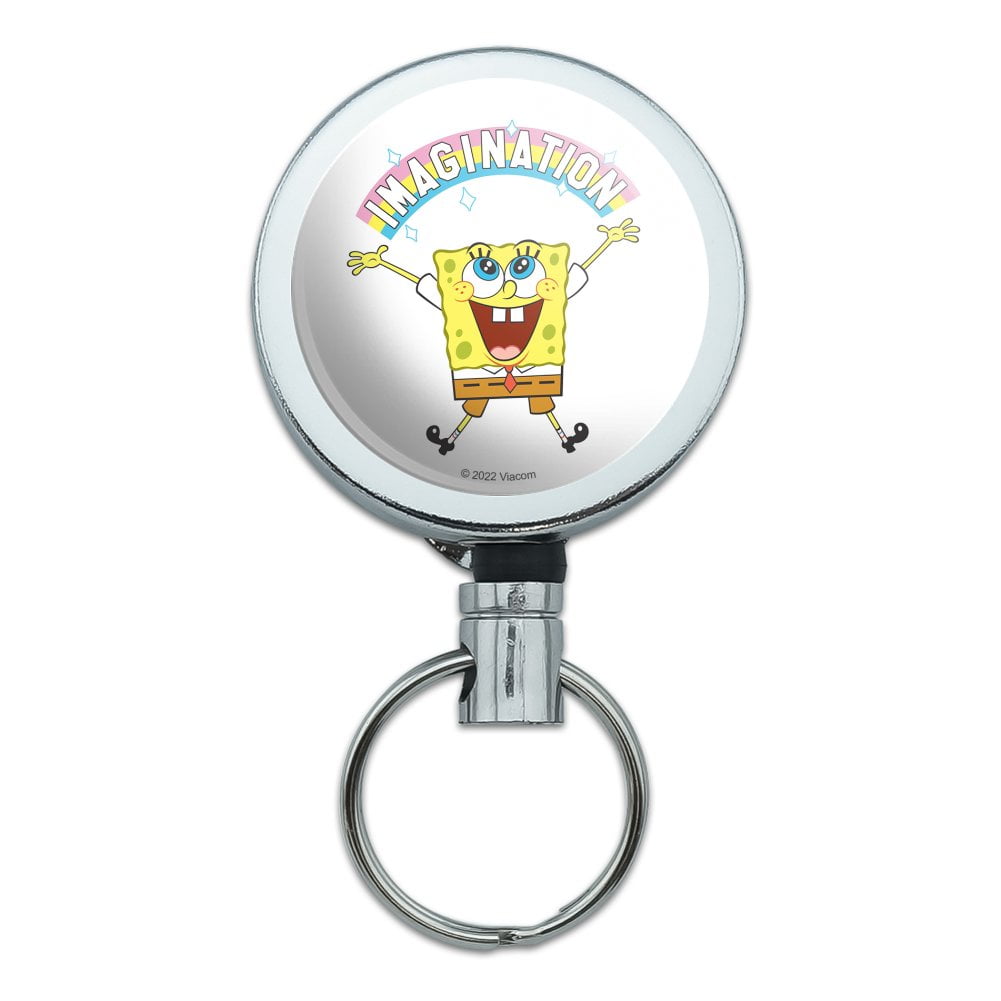 SpongeBob Imagination Rainbow Heavy Duty Metal Retractable Reel ID ...