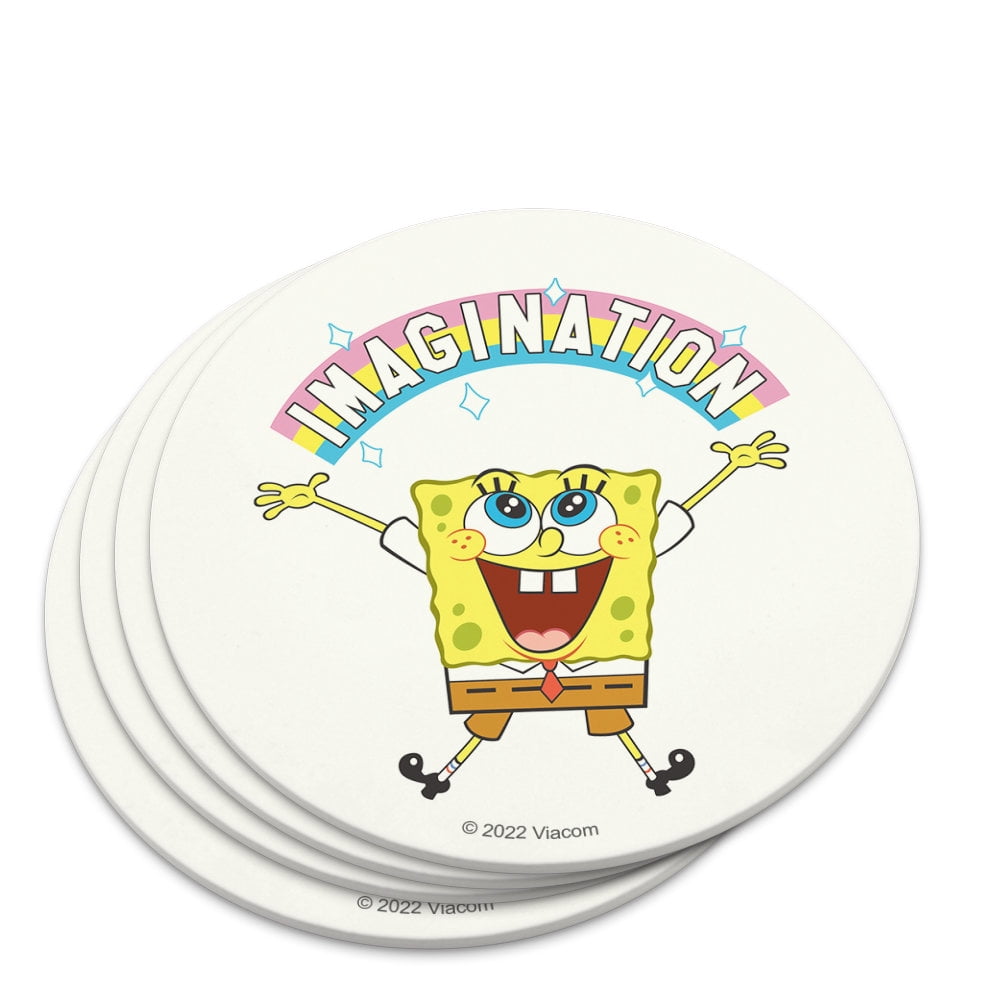 SpongeBob Imagination Rainbow Novelty Coaster Set - Walmart.com