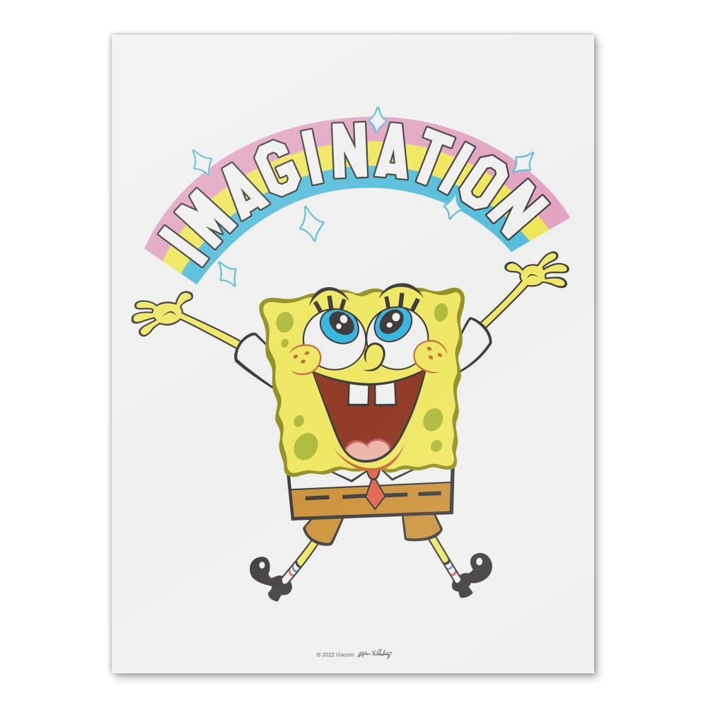 SpongeBob Imagination Rainbow Wall Art Picture Paper Poster Décor Home Decoration - Walmart.com