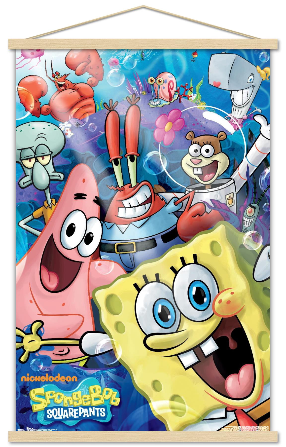 SpongeBob - Joy Wall Poster with Magnetic Frame, 22.375" x 34 ...