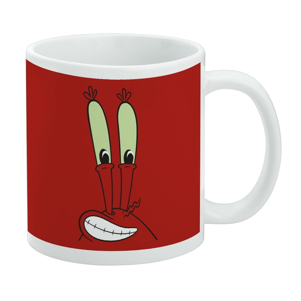 SpongeBob Mr. Krabs Face Ceramic Coffee Mug, Novelty Gift Mugs for ...