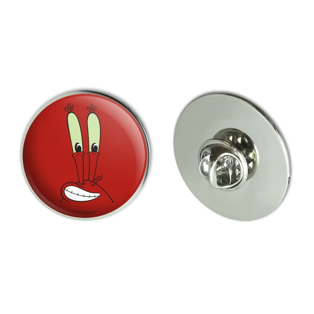 SpongeBob Mr. Krabs Face Metal 1.1" Tie Tack Hat Lapel Pin Pinback ...
