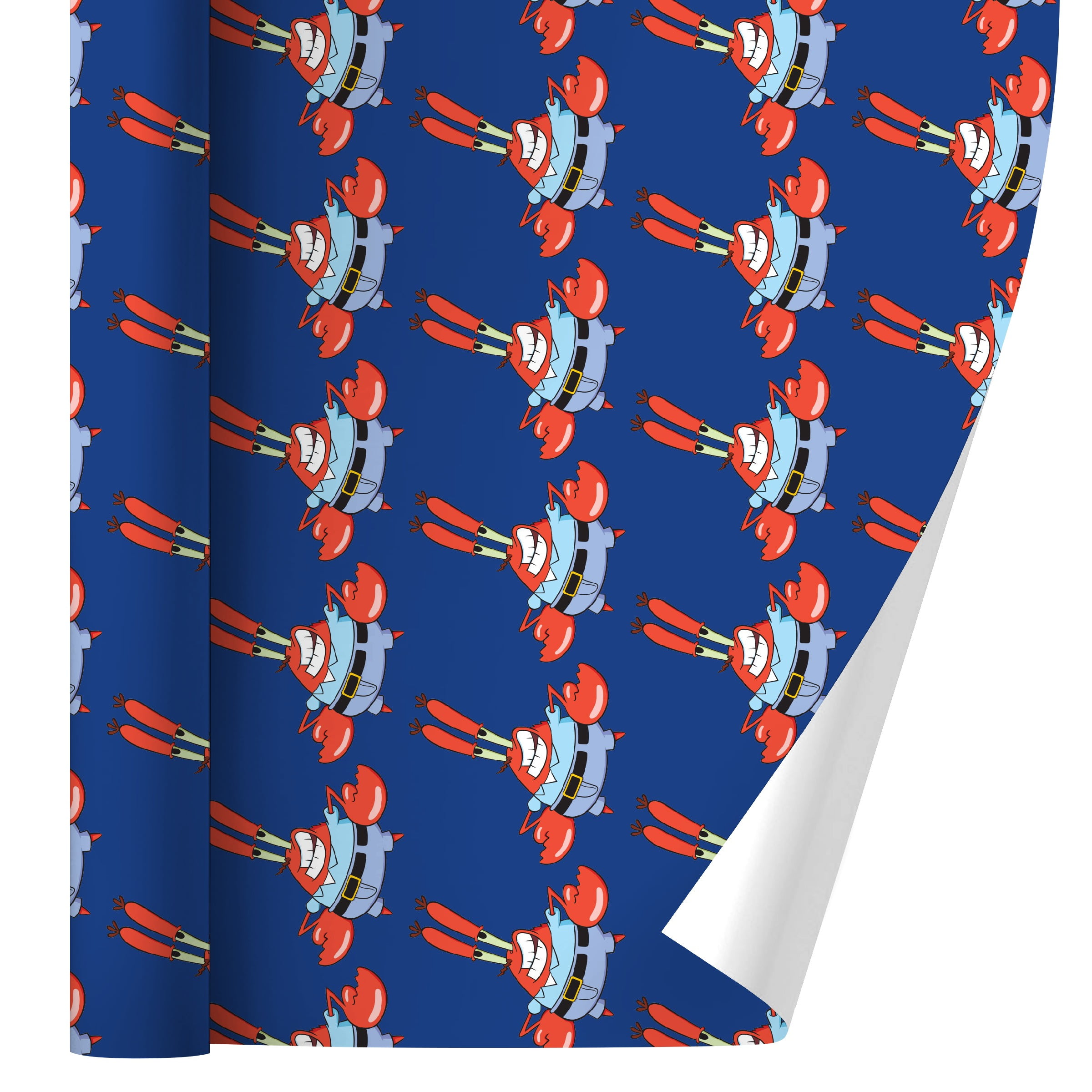 SpongeBob Mr. Krabs Pose Gift Wrap Wrapping Paper Rolls - Walmart.com