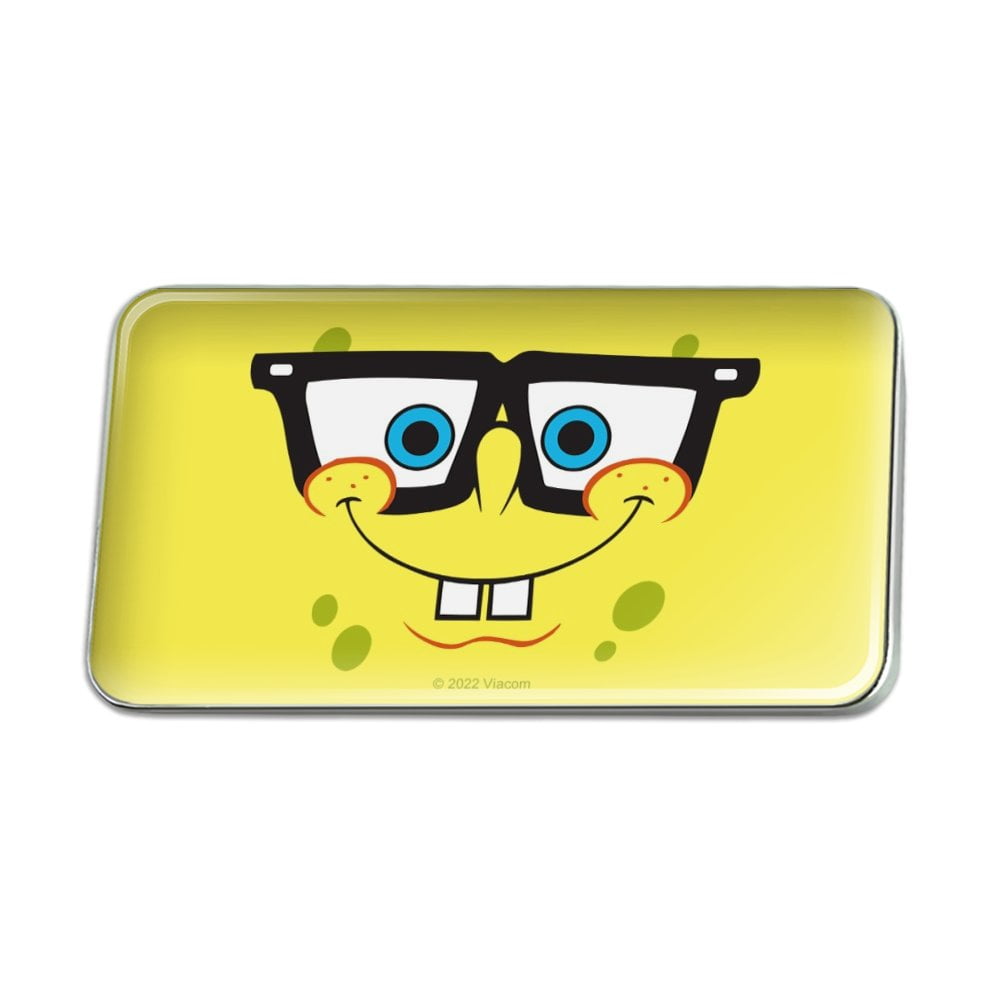 SpongeBob Nerd Face Metal Rectangle Lapel Hat Pin Tie Tack Pinback ...
