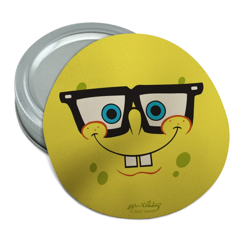 SpongeBob Nerd Face Round Rubber Non-Slip Jar Gripper Lid Opener ...