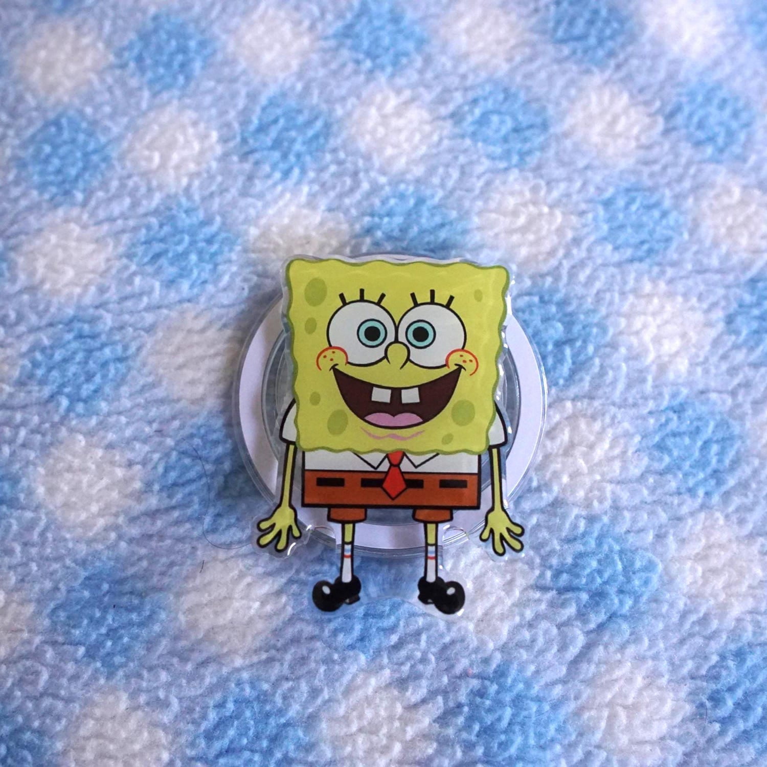 SpongeBob Phone Grip: Funny Cartoon Design - Walmart.com