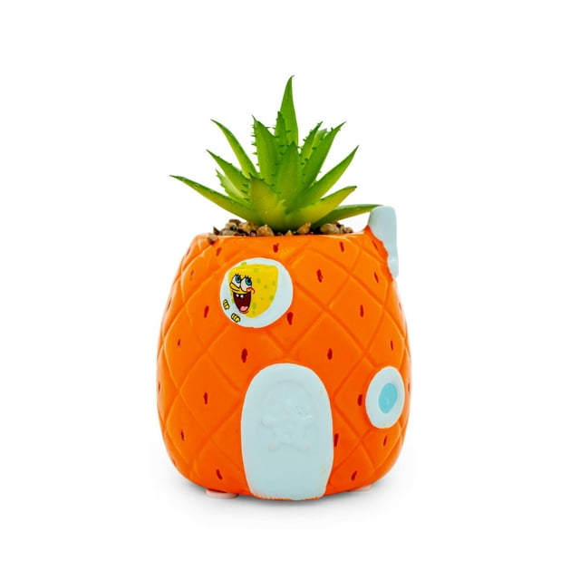 SpongeBob Pineapple House 5-Inch Ceramic Planter With Artificial ...