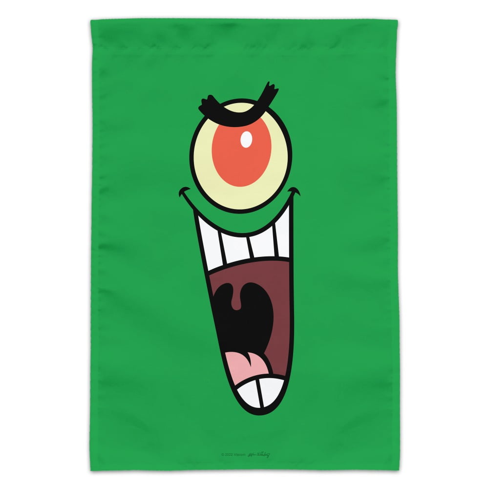 SpongeBob Plankon Face Garden Yard Flag - Walmart.com