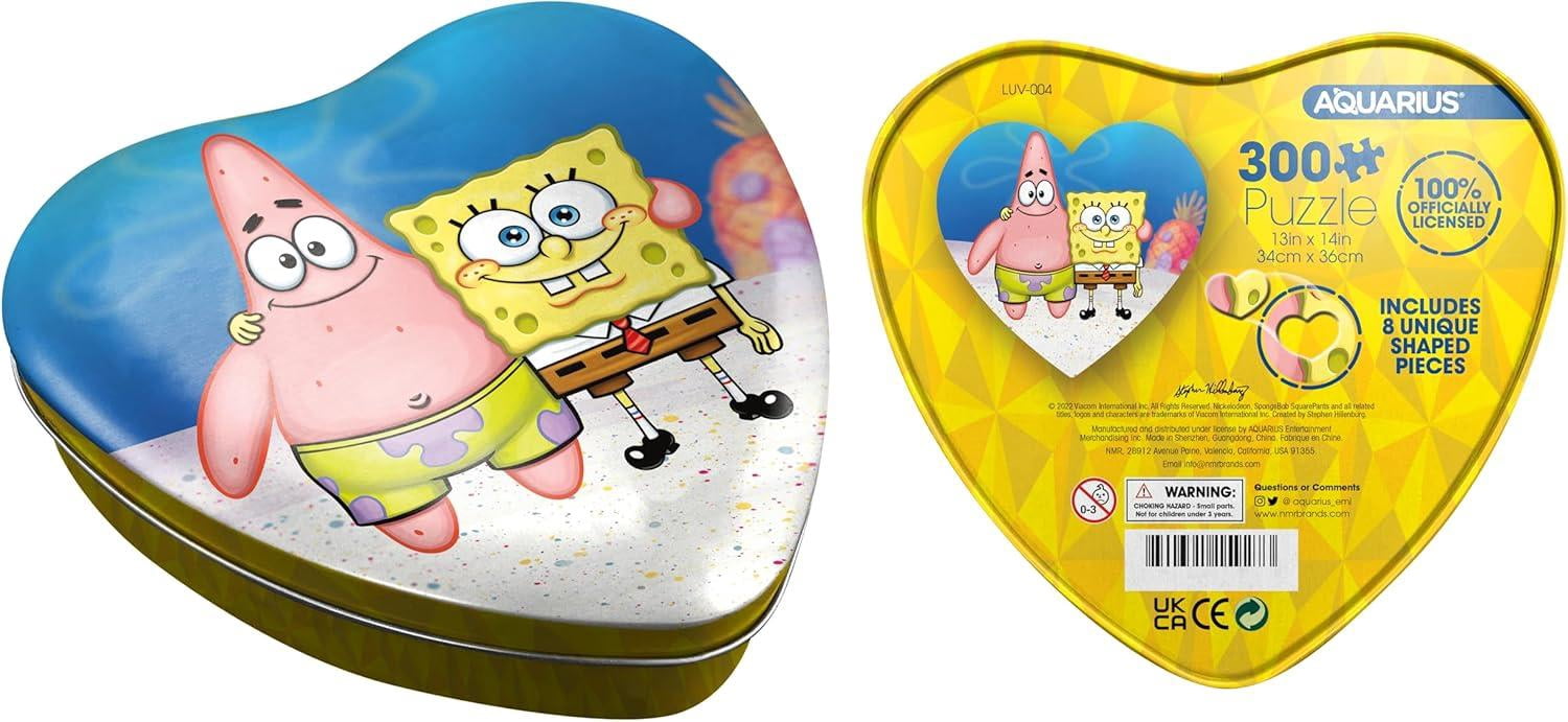 SpongeBob - SpongeBob and Patrick 300pc Tin Puzzle - Walmart.com
