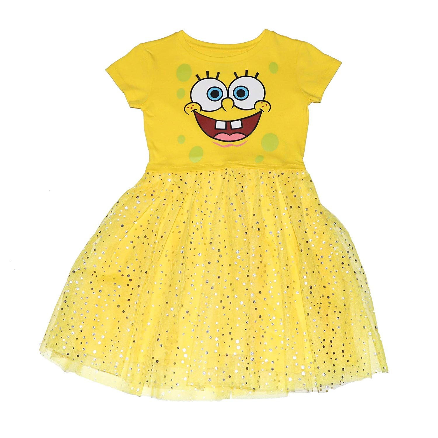 SpongeBob Square Pants Little Girls' Tulle Costume Dress - Walmart.com