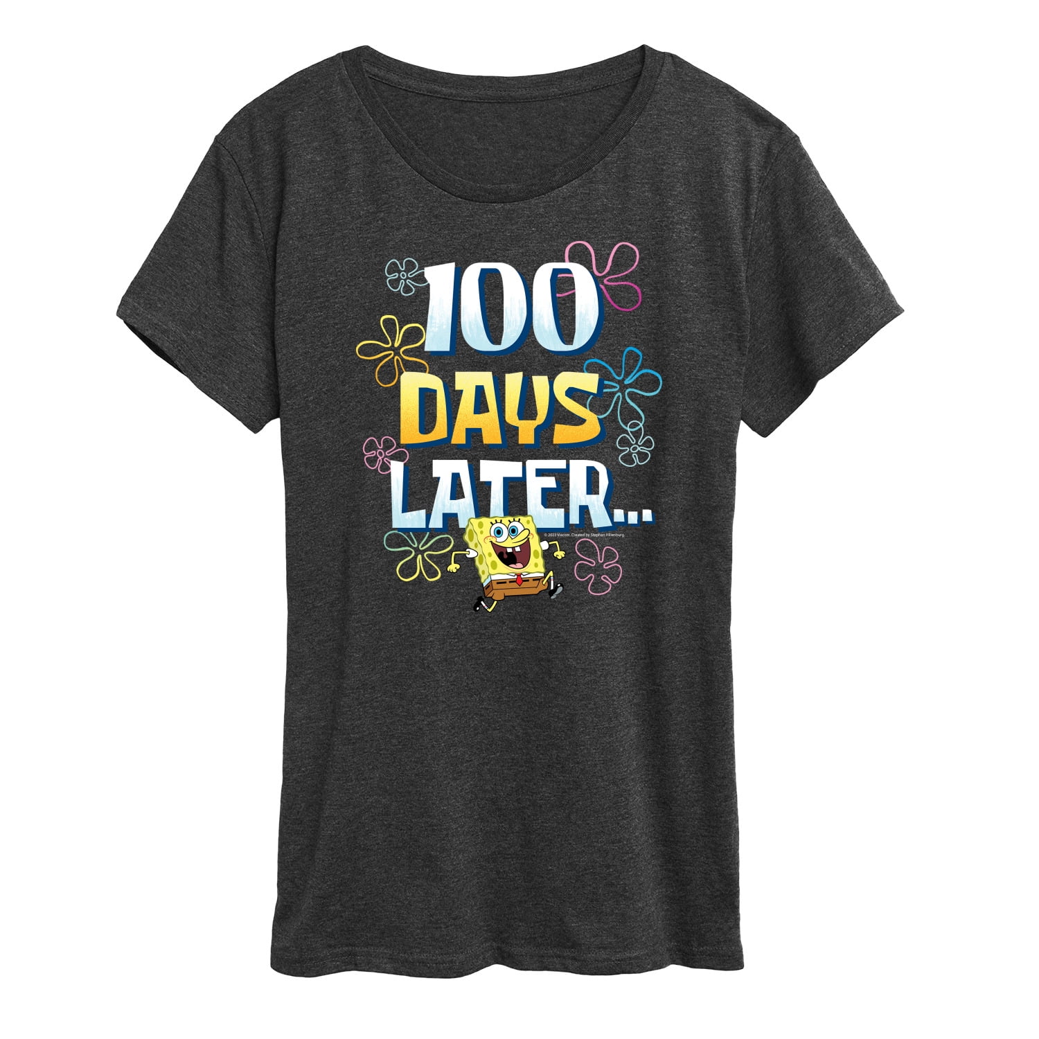 SpongeBob SquarePants - 100 Days Later - Women's Short Sleeve Graphic T ...
