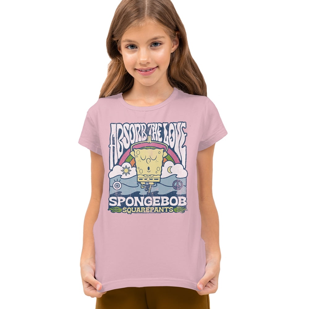 SpongeBob SquarePants Absorb The Love Poster Kids T Shirt for Youth ...