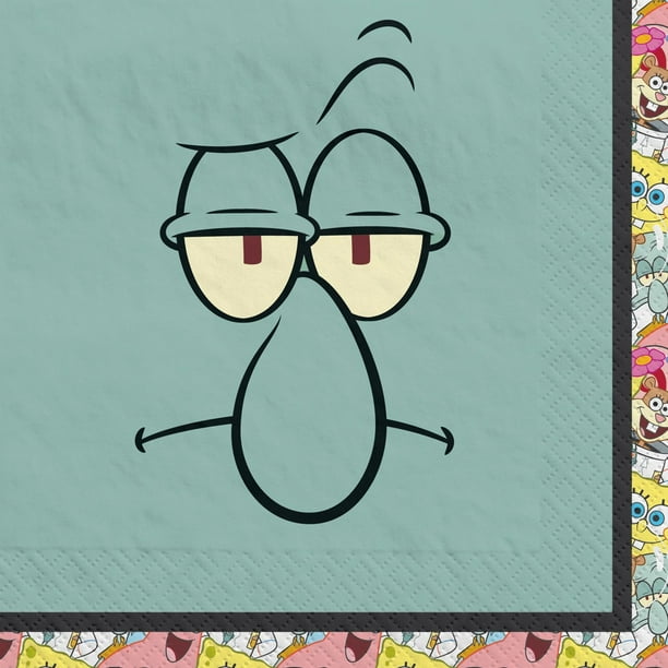 SpongeBob SquarePants 'All The Faces' Lunch Napkins (16ct) - Walmart ...