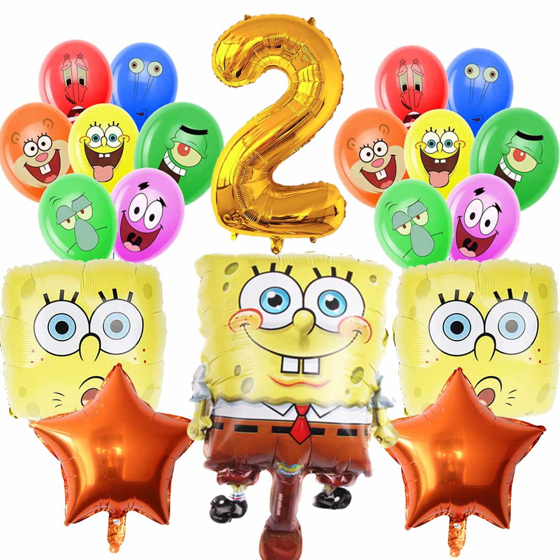 SpongeBob SquarePants Balloons Party Supplies 2nd Big Number ...