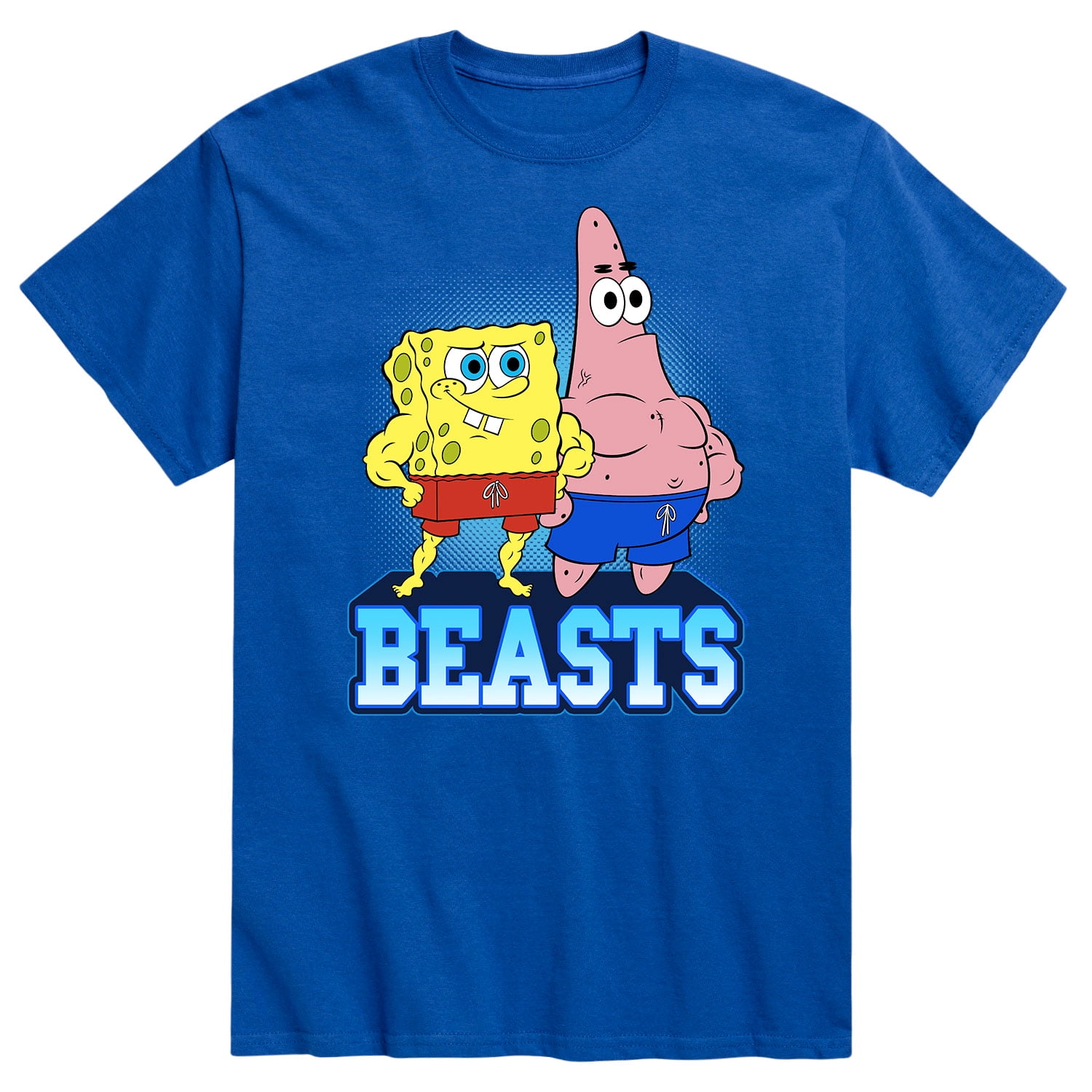 SpongeBob SquarePants - Beasts Buff Spongebob and Patrick - Men's Short ...