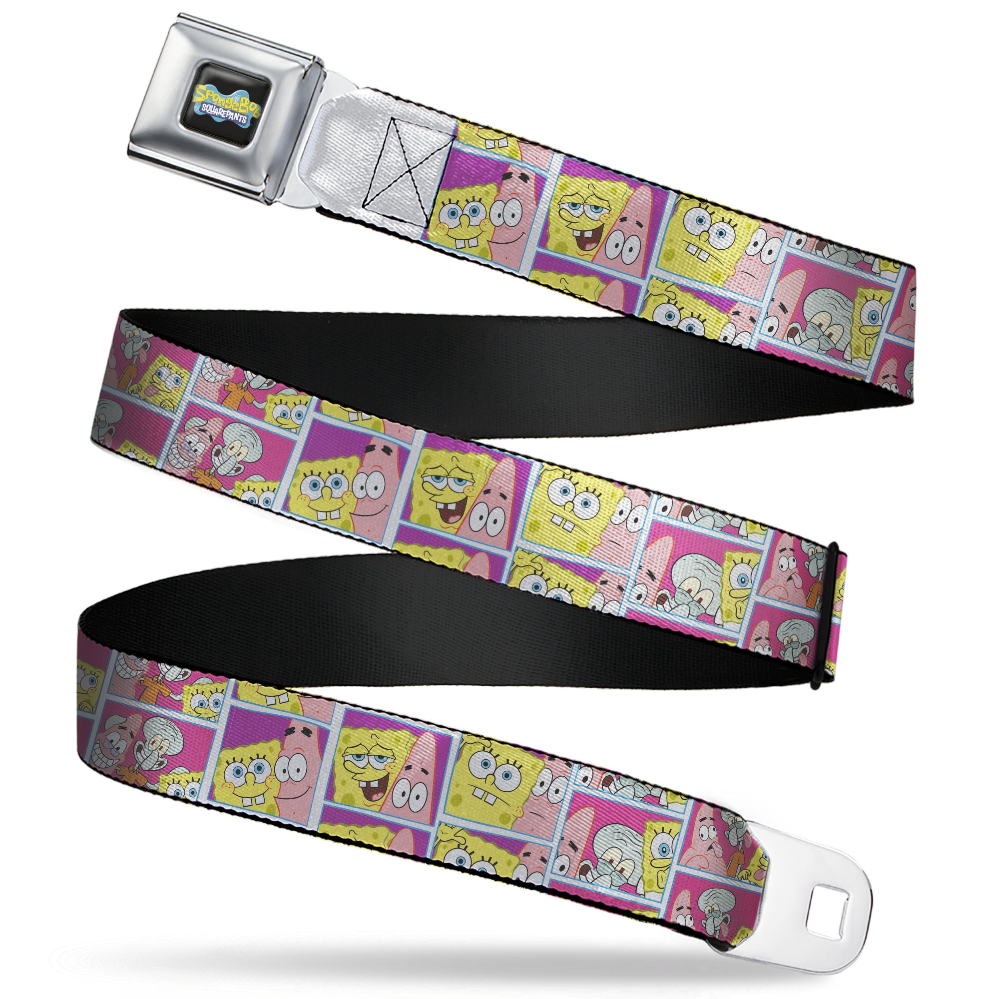 SpongeBob SquarePants Belt, Seatbelt Buckle Belt, SpongeBob and Friends ...