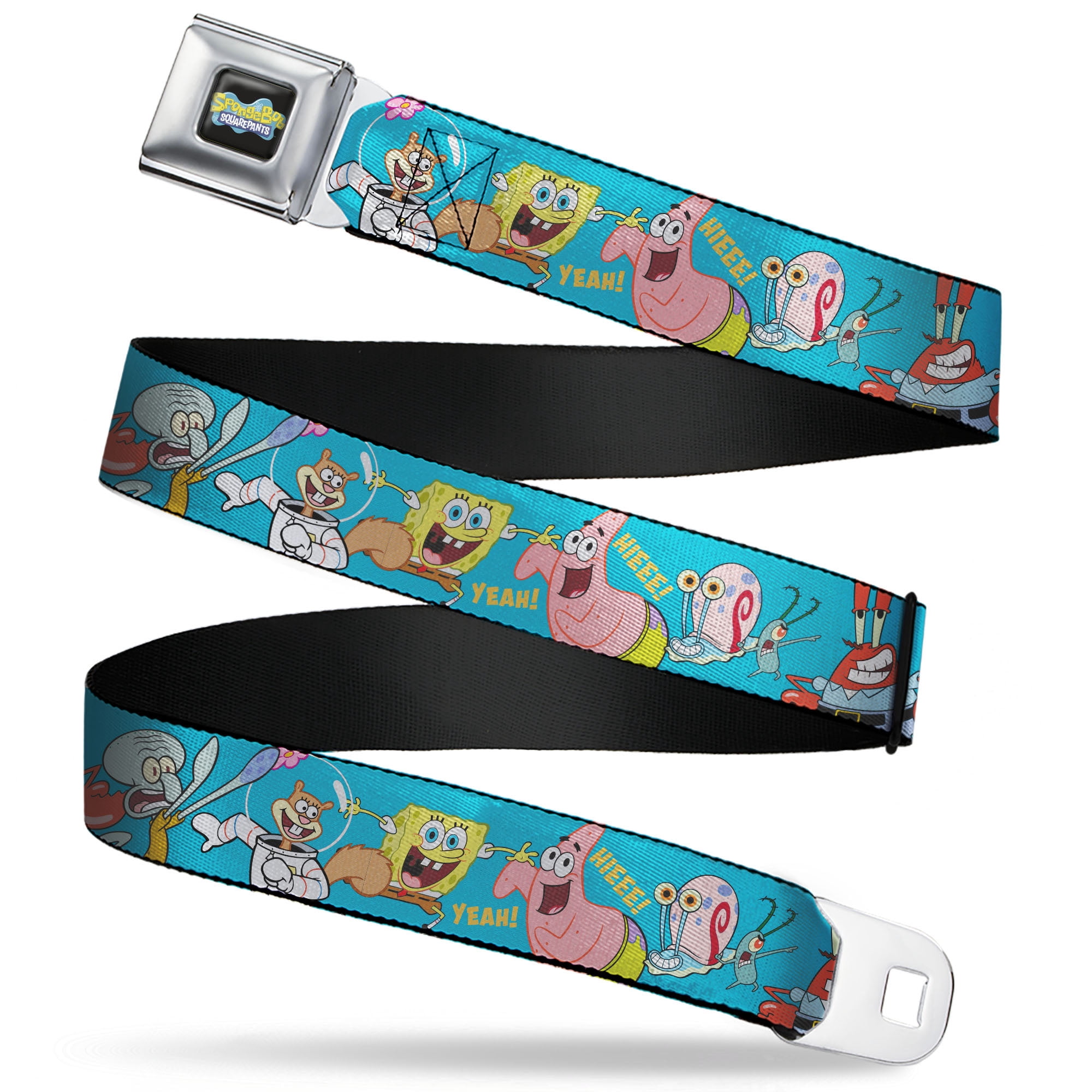 SpongeBob SquarePants Belt, Seatbelt Buckle Belt, Spongebob and Five ...