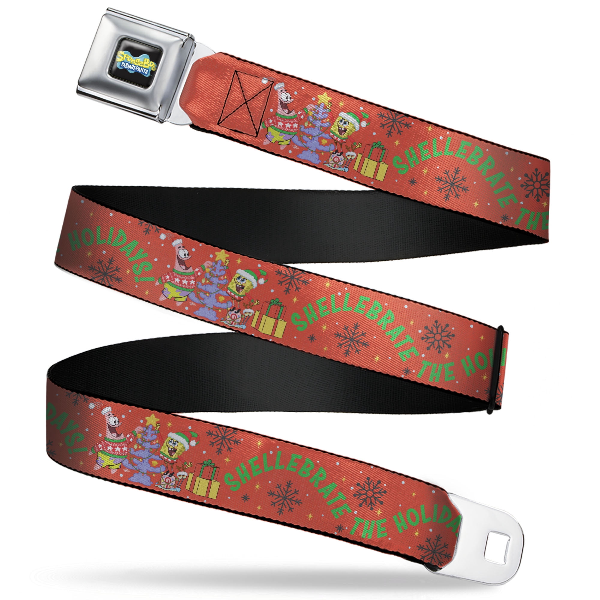 SpongeBob SquarePants Belt, Seatbelt Buckle Belt, Spongebob and Patrick ...