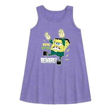 SpongeBob Girls' 4-12 Foil Mesh Tutu Dress - Walmart.com