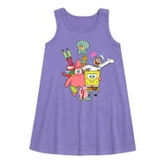 SpongeBob Girls' 4-12 Foil Mesh Tutu Dress - Walmart.com