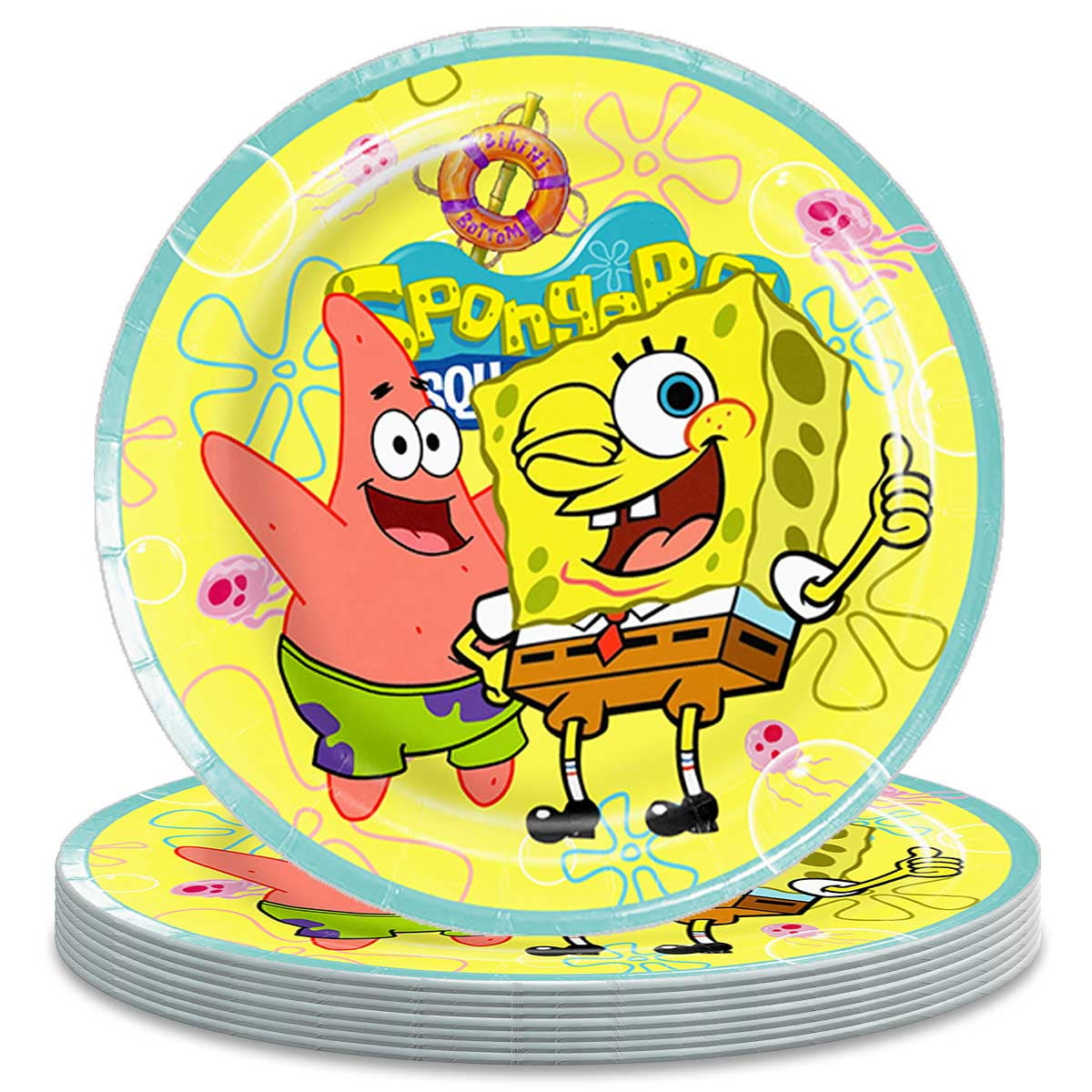 SpongeBob SquarePants Birthday Decorations Plates Party Supplies ...