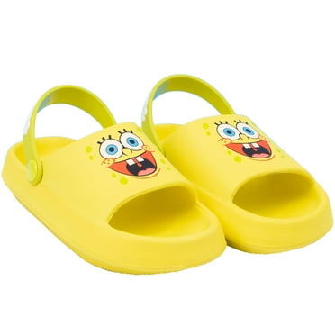 SpongeBob SquarePants Big Boys Clog Sandals, Sizes 13-6 - Walmart.com