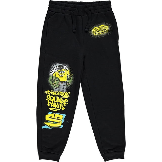 SpongeBob SquarePants Boys Jogger Sweatpants - Sizes 4-20 - Walmart.com