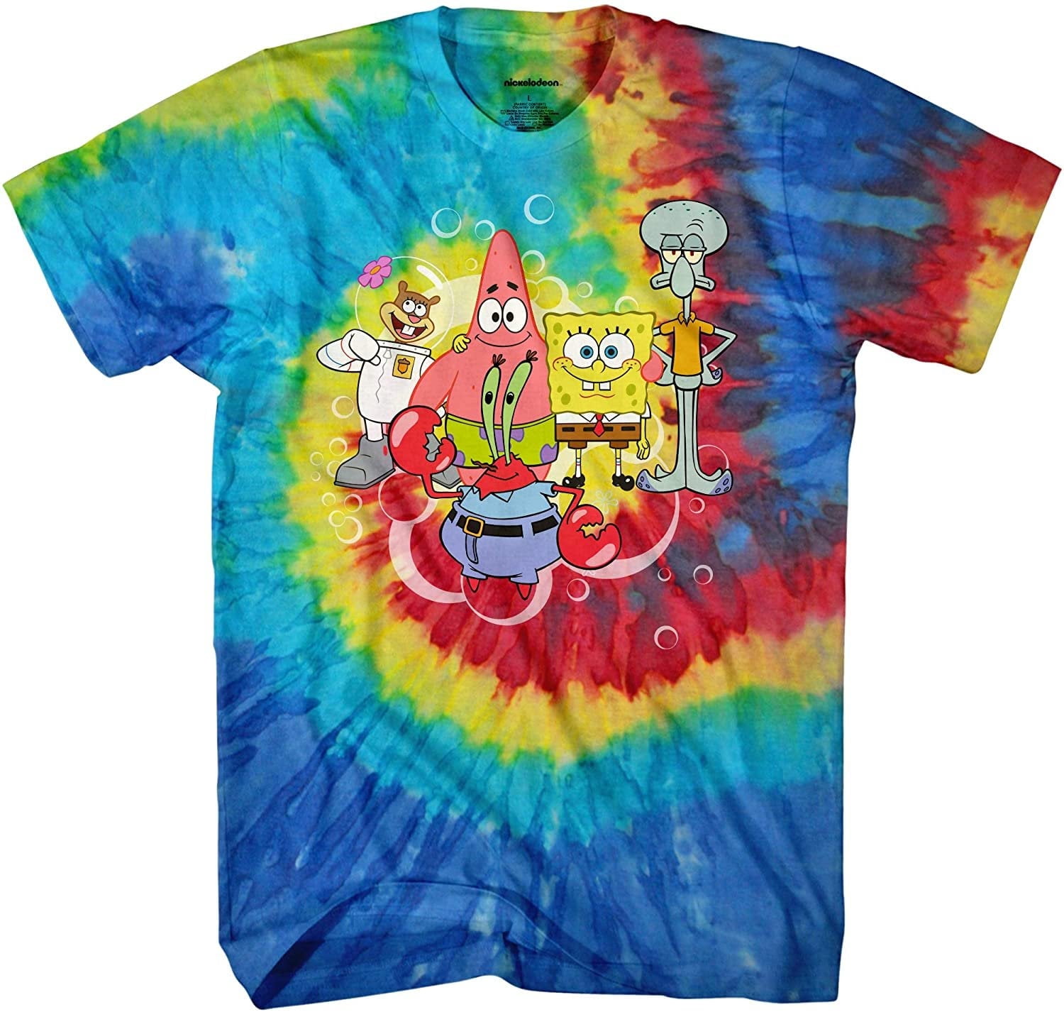 SpongeBob SquarePants Boys Shirt, Classic Cartoon SpongeBob T-Shirt Tie ...