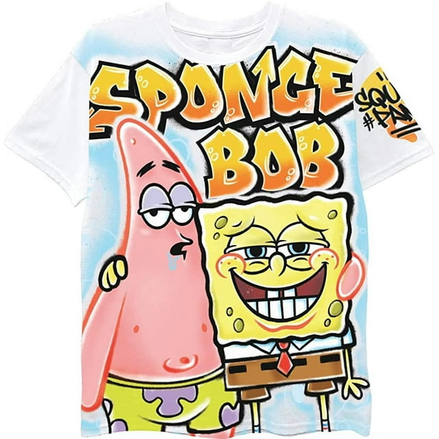SpongeBob SquarePants Boys Short Sleeve T-Shirt - Spongebob, Patrick ...