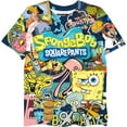 SpongeBob SquarePants Boys Short Sleeve T-Shirt - Spongebob, Patrick ...