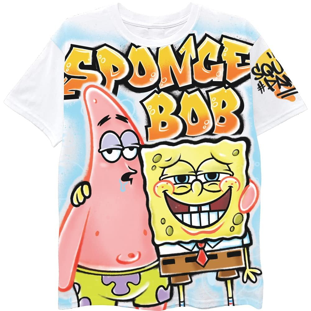 SpongeBob SquarePants Boys T-Shirt, Short Sleeve, Sizes 4-20, Cotton ...