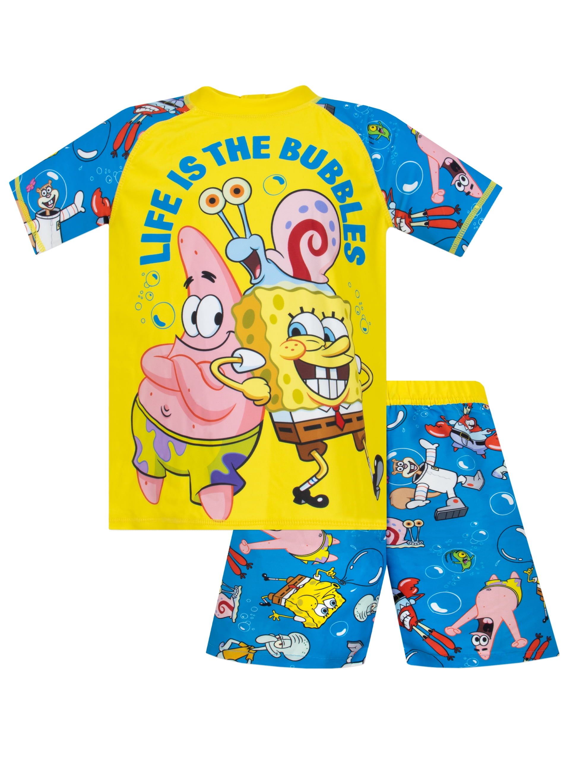 SpongeBob SquarePants Boys Swim Set Sizes 5-12 - Walmart.com