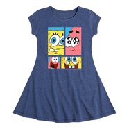 SpongeBob Girls' 4-12 Foil Mesh Tutu Dress - Walmart.com