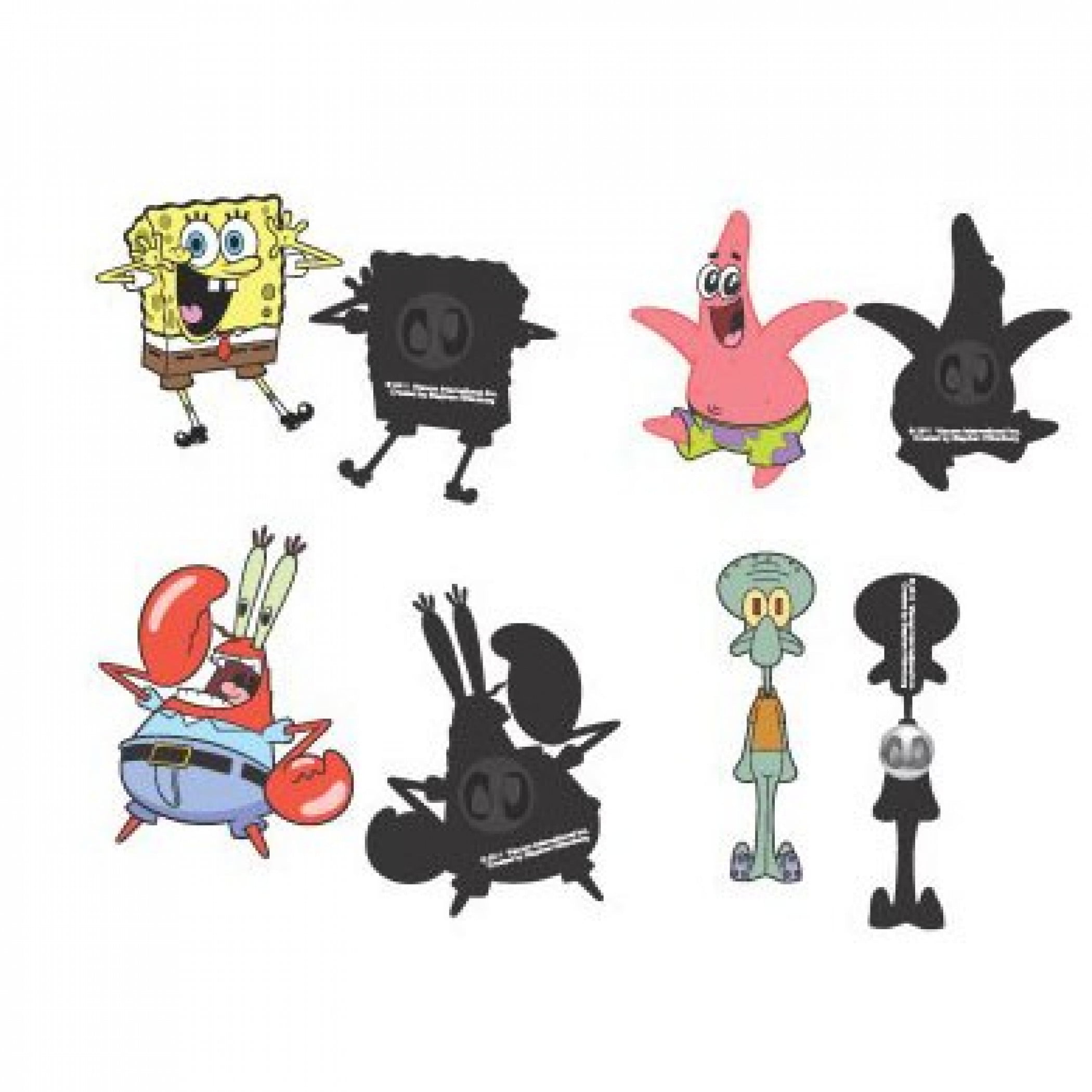 SpongeBob SquarePants Characters Lapel Pin 4-Pack Set - Walmart.com