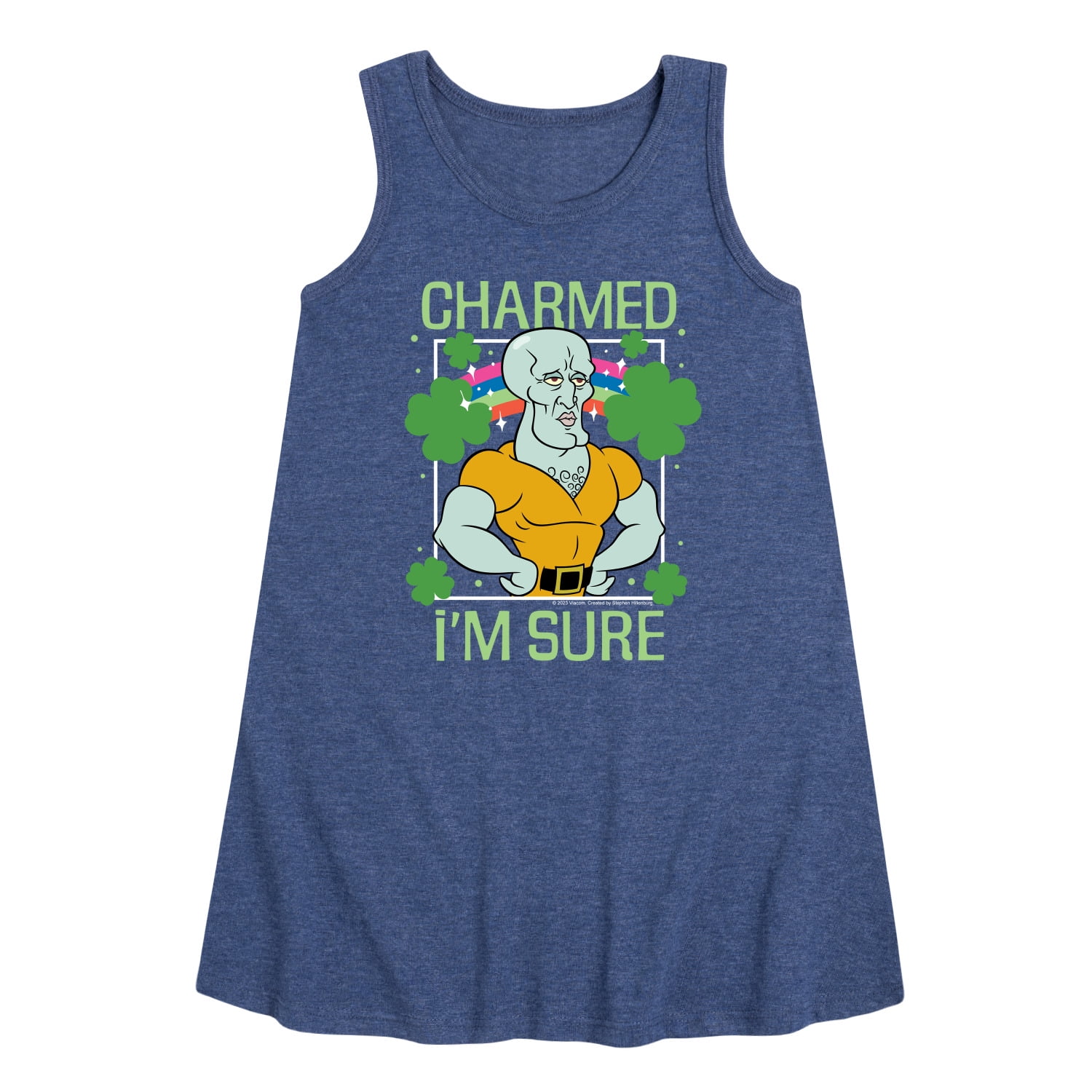SpongeBob SquarePants - Charmed I'm Sure - Girls Aline Dress - Walmart.com