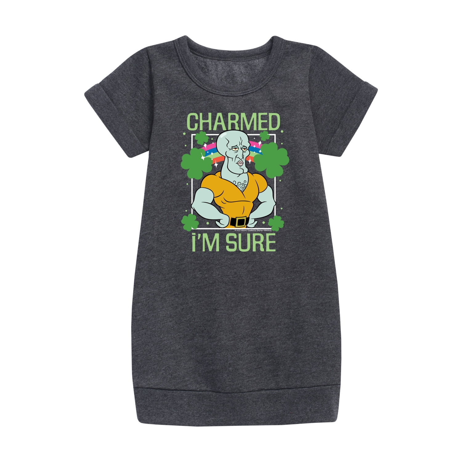 SpongeBob SquarePants - Charmed I'm Sure - Girls Ss Fleece Dress ...