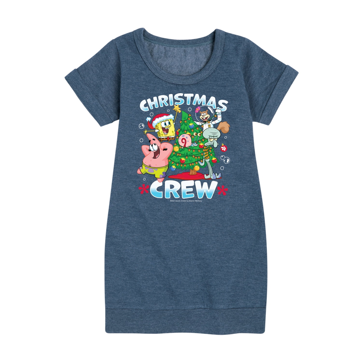 SpongeBob SquarePants - Christmas Crew - Toddler And Youth Girls Fleece ...