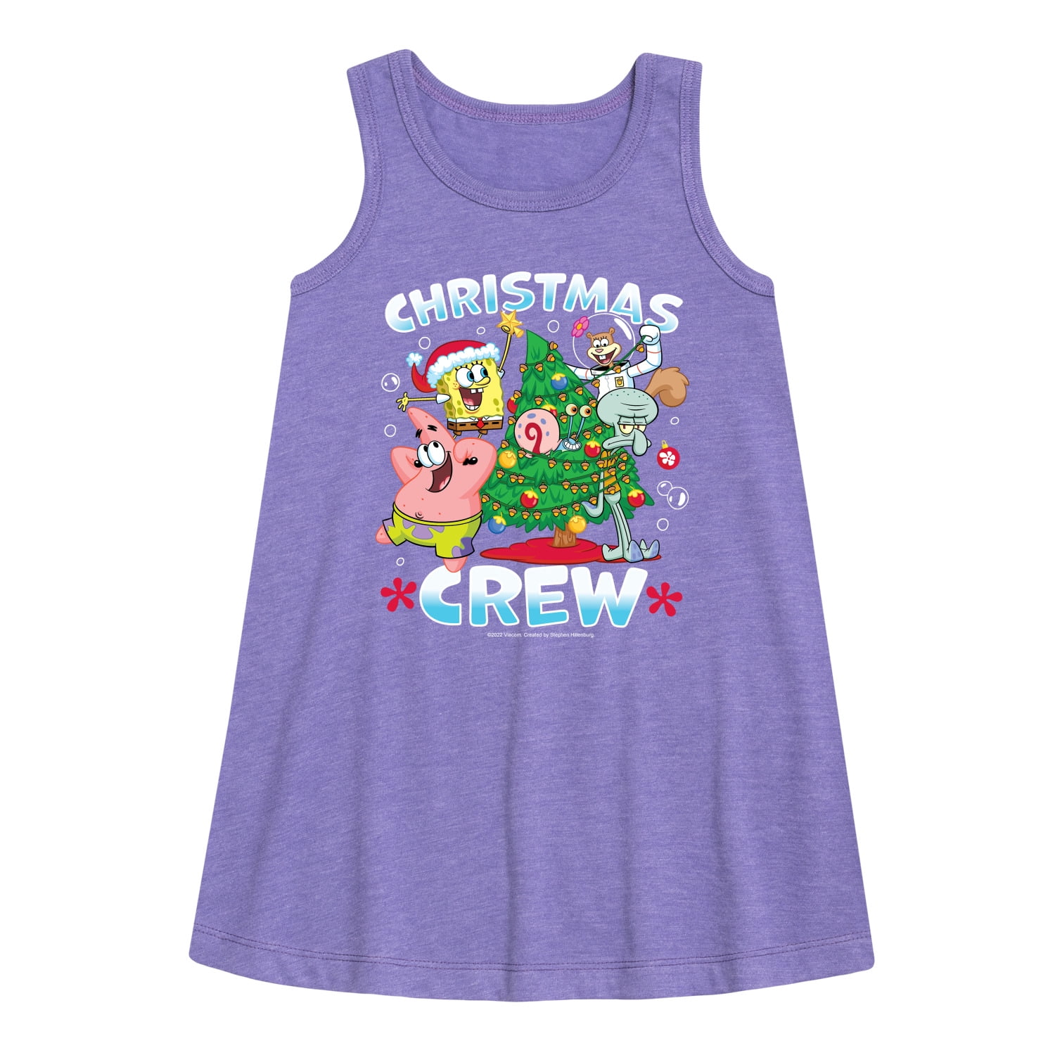 SpongeBob SquarePants - Christmas Crew - Toddler and Youth Girls A-line ...