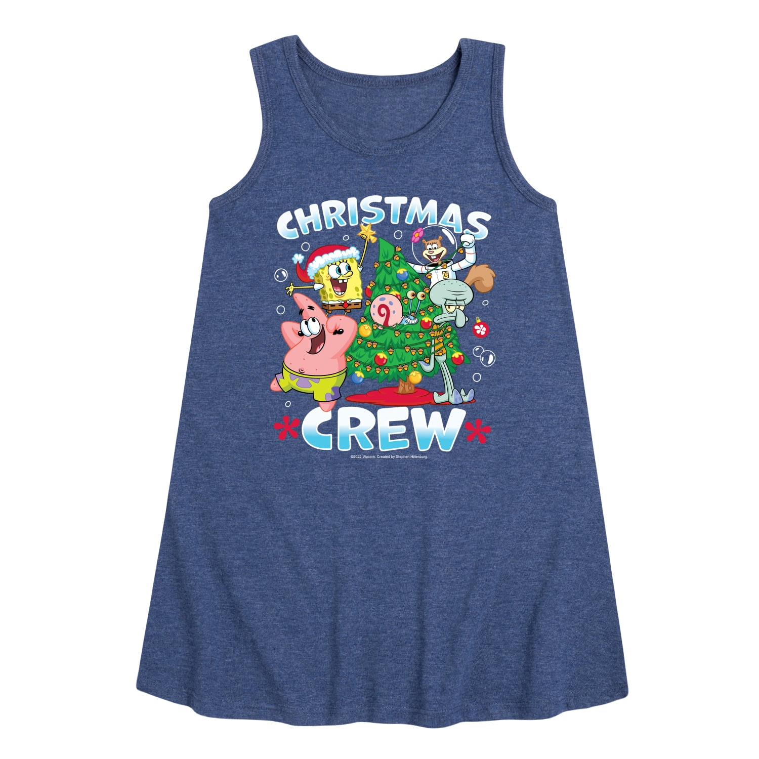 SpongeBob SquarePants - Christmas Crew - Toddler and Youth Girls A-line ...