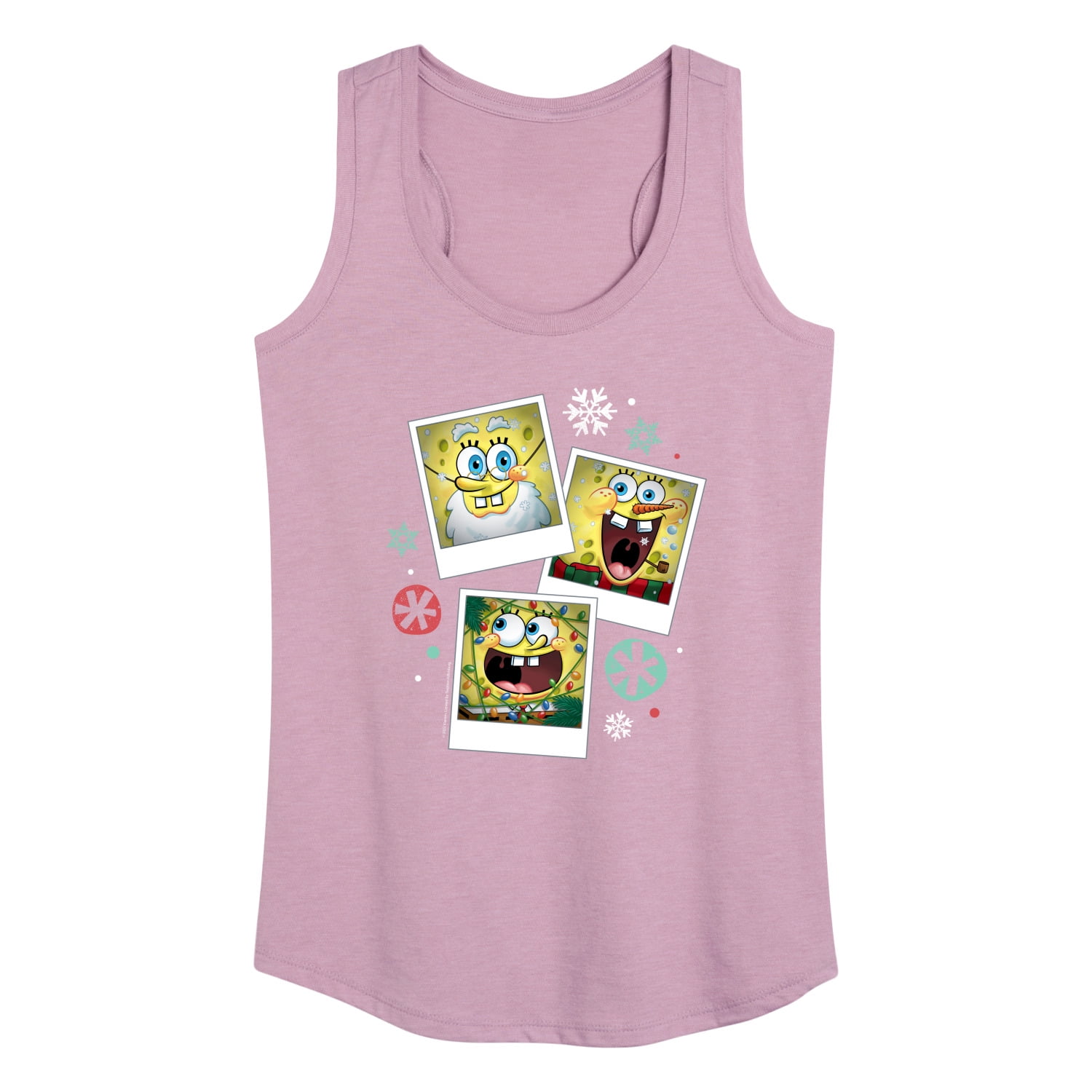 SpongeBob SquarePants - Christmas Photo Collage - Women's Racerback ...