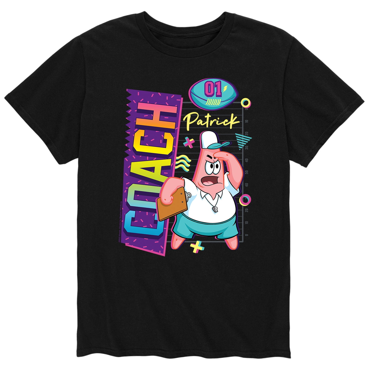 SpongeBob SquarePants - Coach Patrick - Men's Short Sleeve Graphic T ...